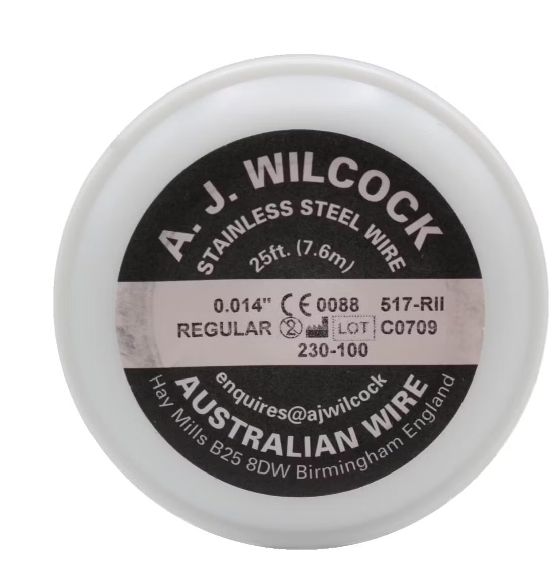 A.J. Wilcock Australian Wire Spools - Australian Wires - TOC Dental