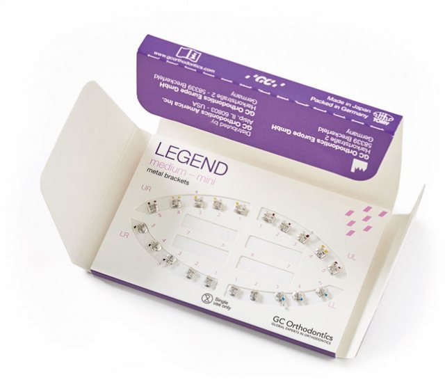 Legend Mini Rhodium Aesthetic Brackets - Aesthetic Bracket Systems ...