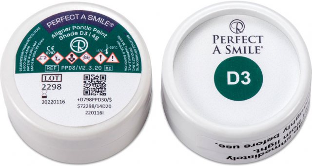 Reliance Perfect-A-Smile Pontic Paint - Bonding and Attachments - TOC ...